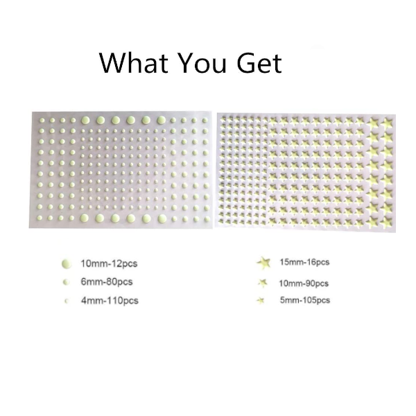 Decorative Stickers Diy Wall Luminous Bubble Stars Or Dots – HOD ...