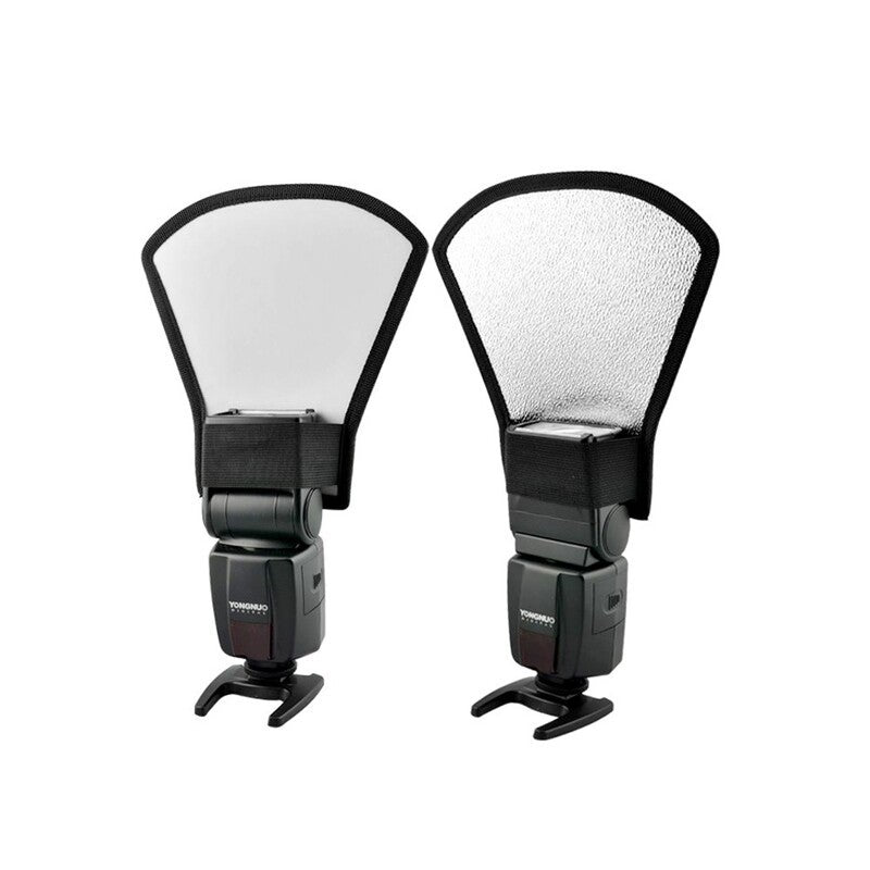 Universal Flash Diffuser Softbox Silver White Reflector For Canon Niko ...